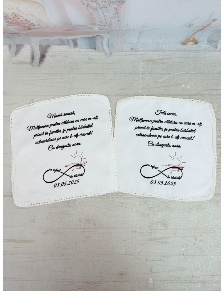 Batiste de nunta personalizate pentru socrii Taxa urgenta (+50 RON) Am ...